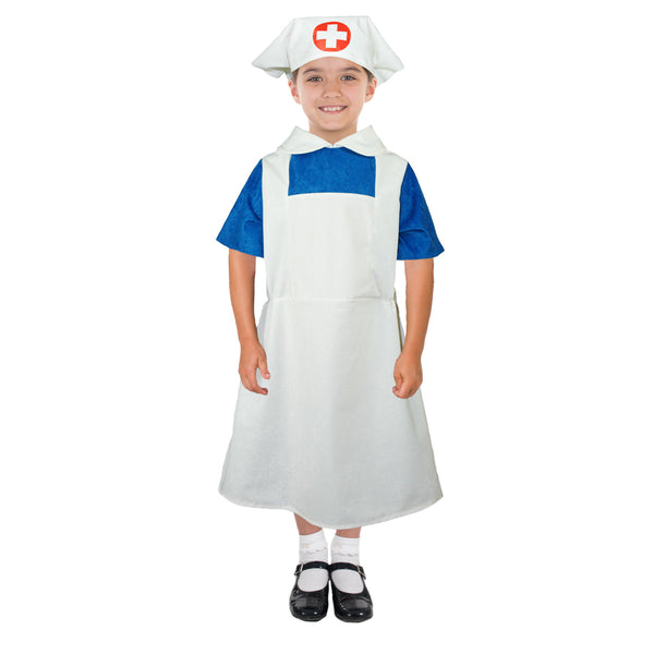 WW1 | WW2 First / Second World War Nurse Dress and Hat costume for kid