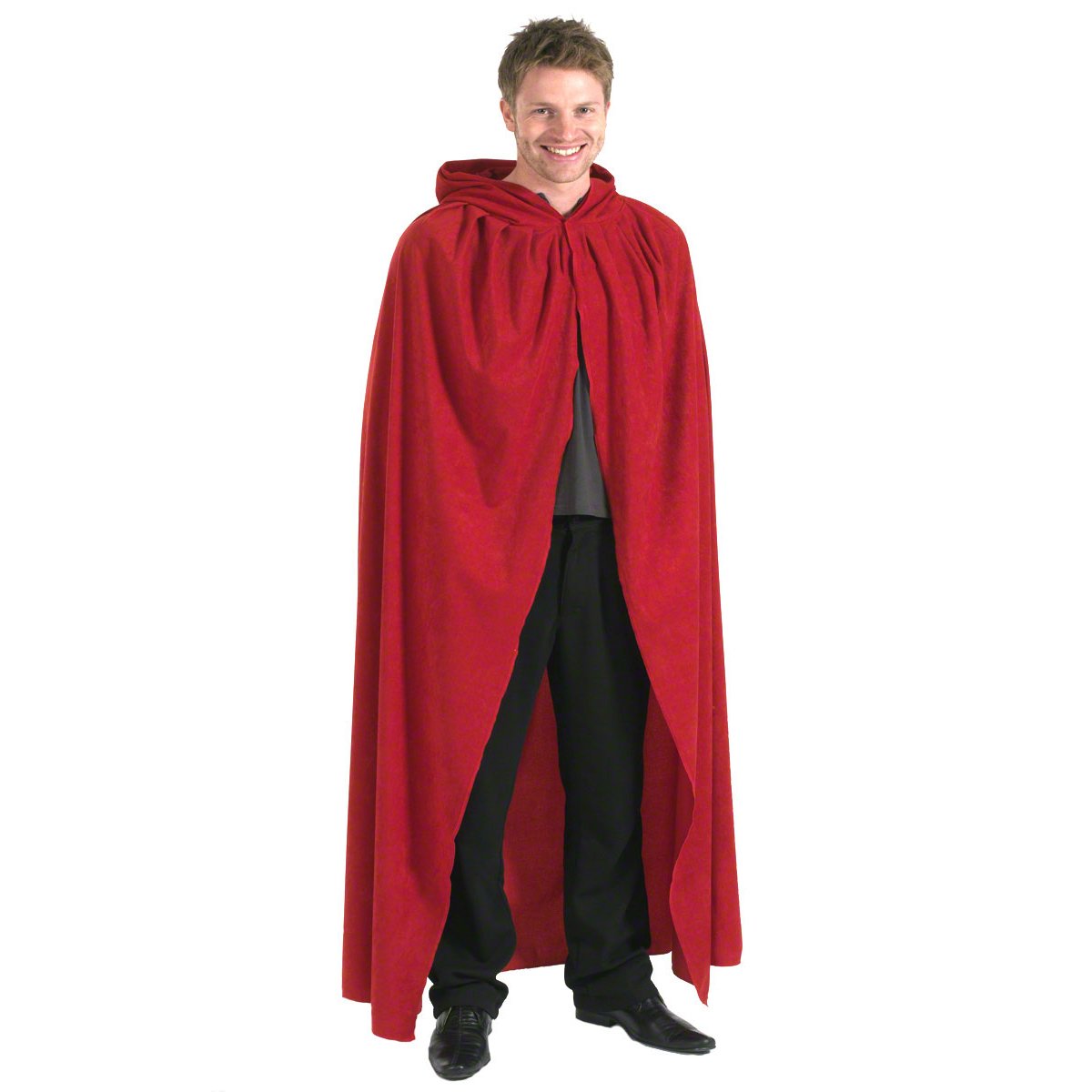 Red adult unisex cloak fancy dress costume | Charlie Crow
