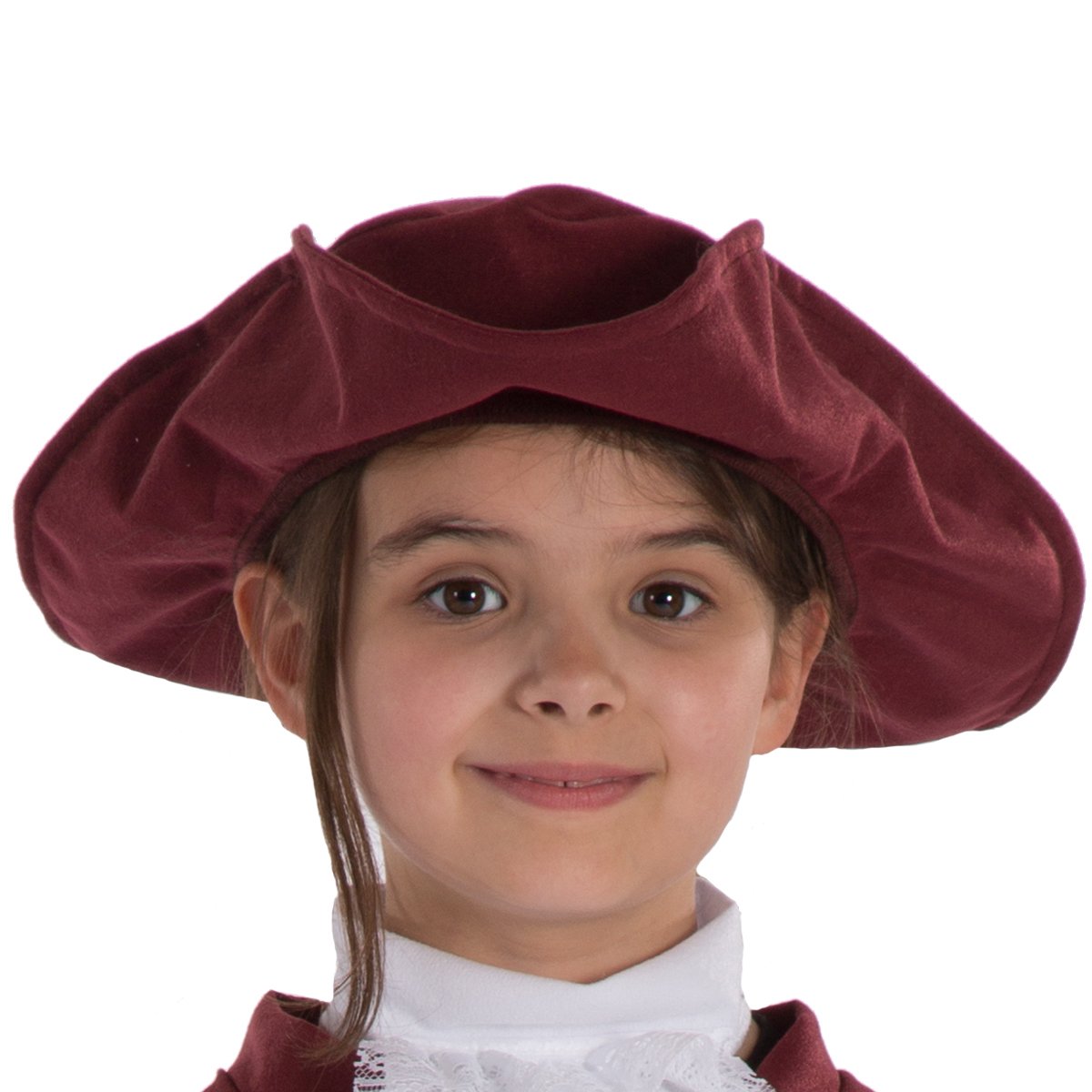 Burgundy Tricorn hat for kids | Charlie Crow
