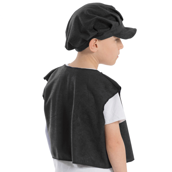 Pauper boy Victorian cap waistcoat dress up set | Charlie Crow
